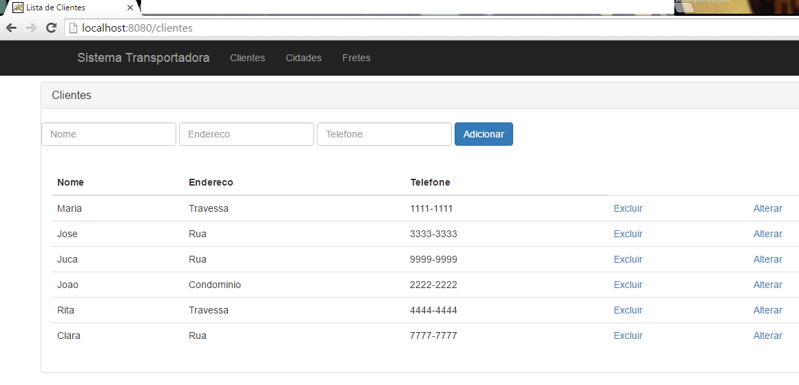 Sistemas De Informação Projeto Spring Mvc E Thymeleaf Crud Sistema