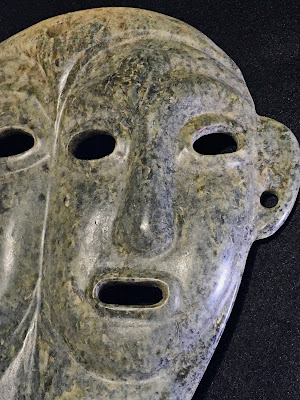 double vision, jade mask, 25·5cm, Neolithic period, Manchurian Culture ...