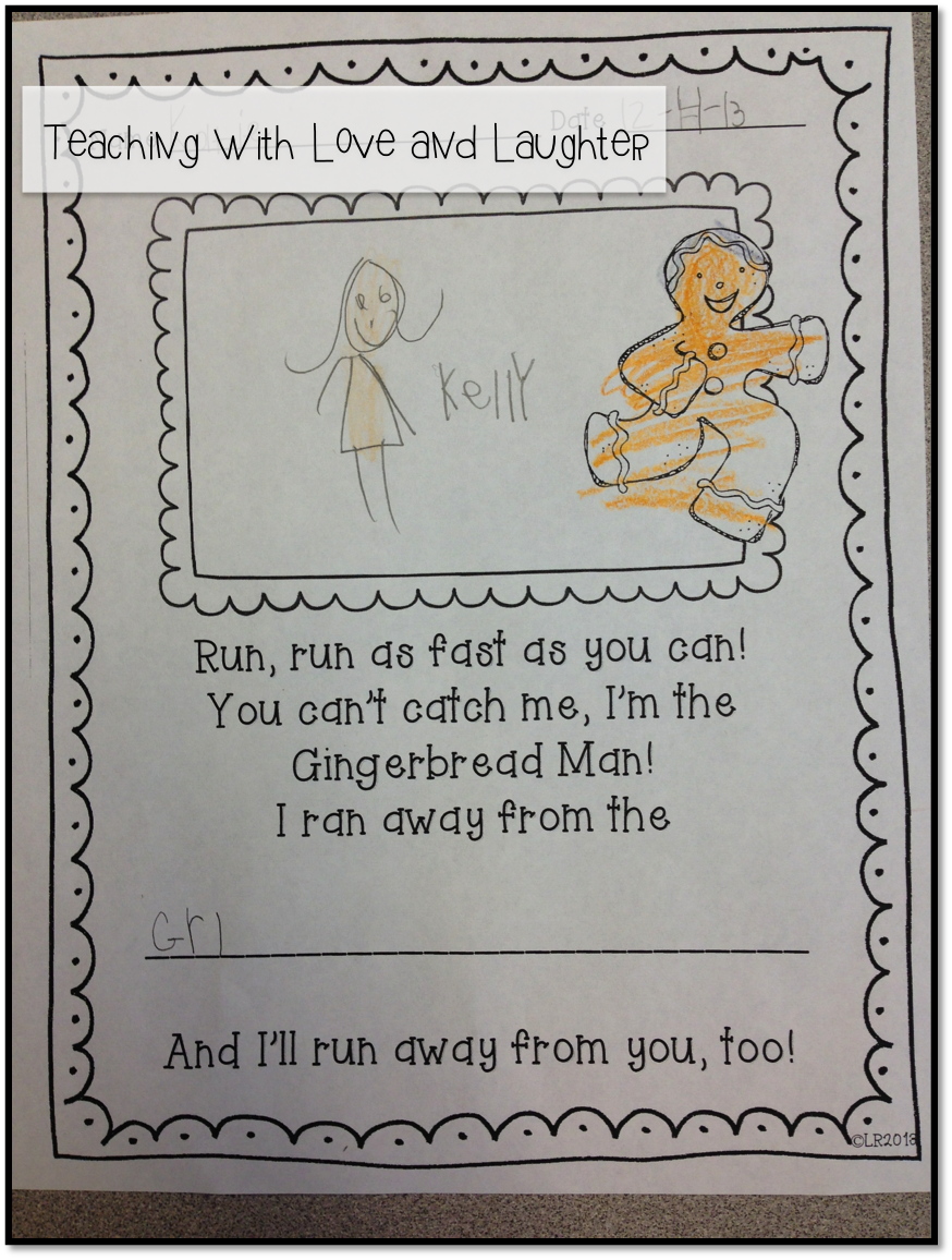 Teaching With Love and Laughter: Gingerbread Writing Freebie