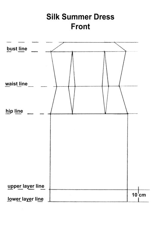 Silk Summer Dress - pattern