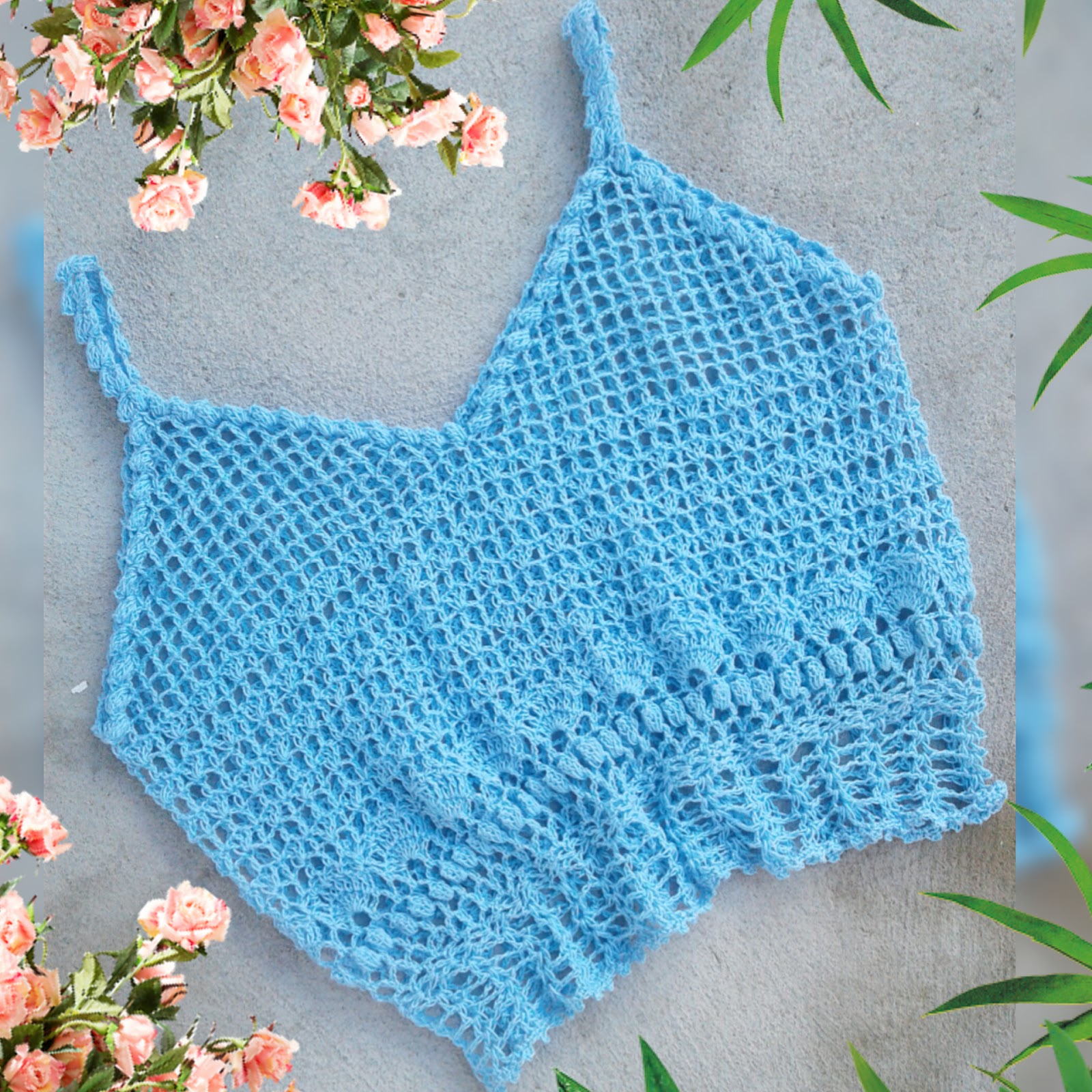 Lu Alves Crochê: CROPPED REGATA EM CROCHÊ