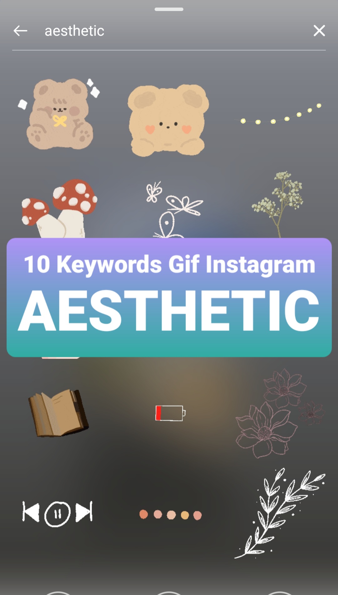 10 Keywords (Kata Kunci) Gif Instagram Aesthetic Buat Instagram Story ...