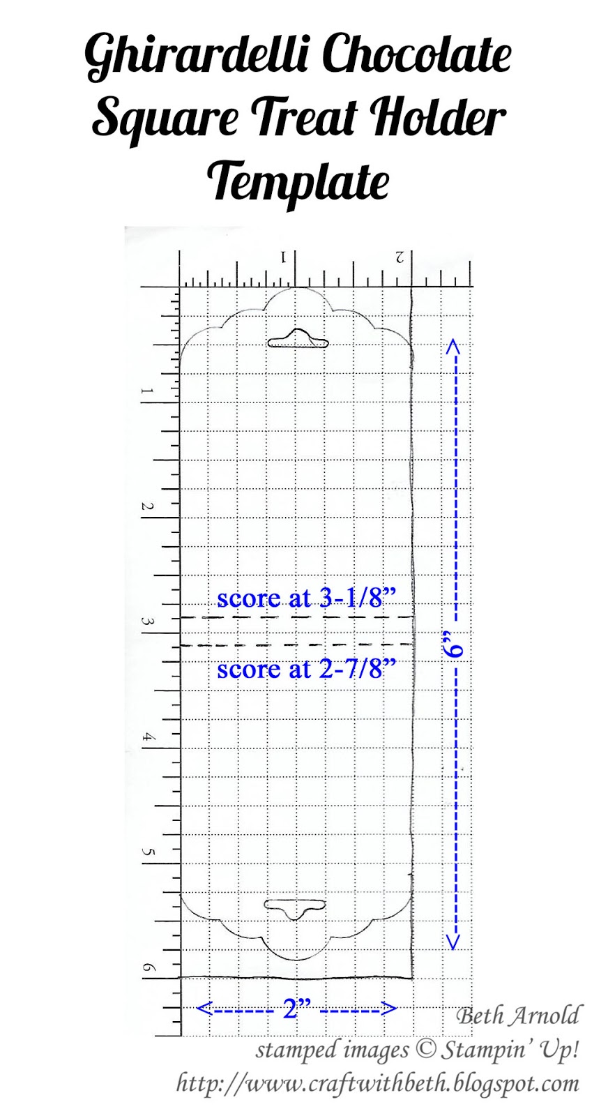 Craft with Beth: For You Ghirardelli Square Treat Holder