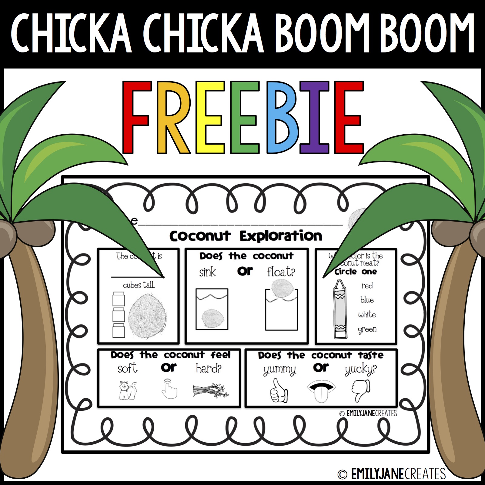 Emily Jane Creates: CHICKA CHICKA BOOM BOOM COCONUT EXPLORATION ...