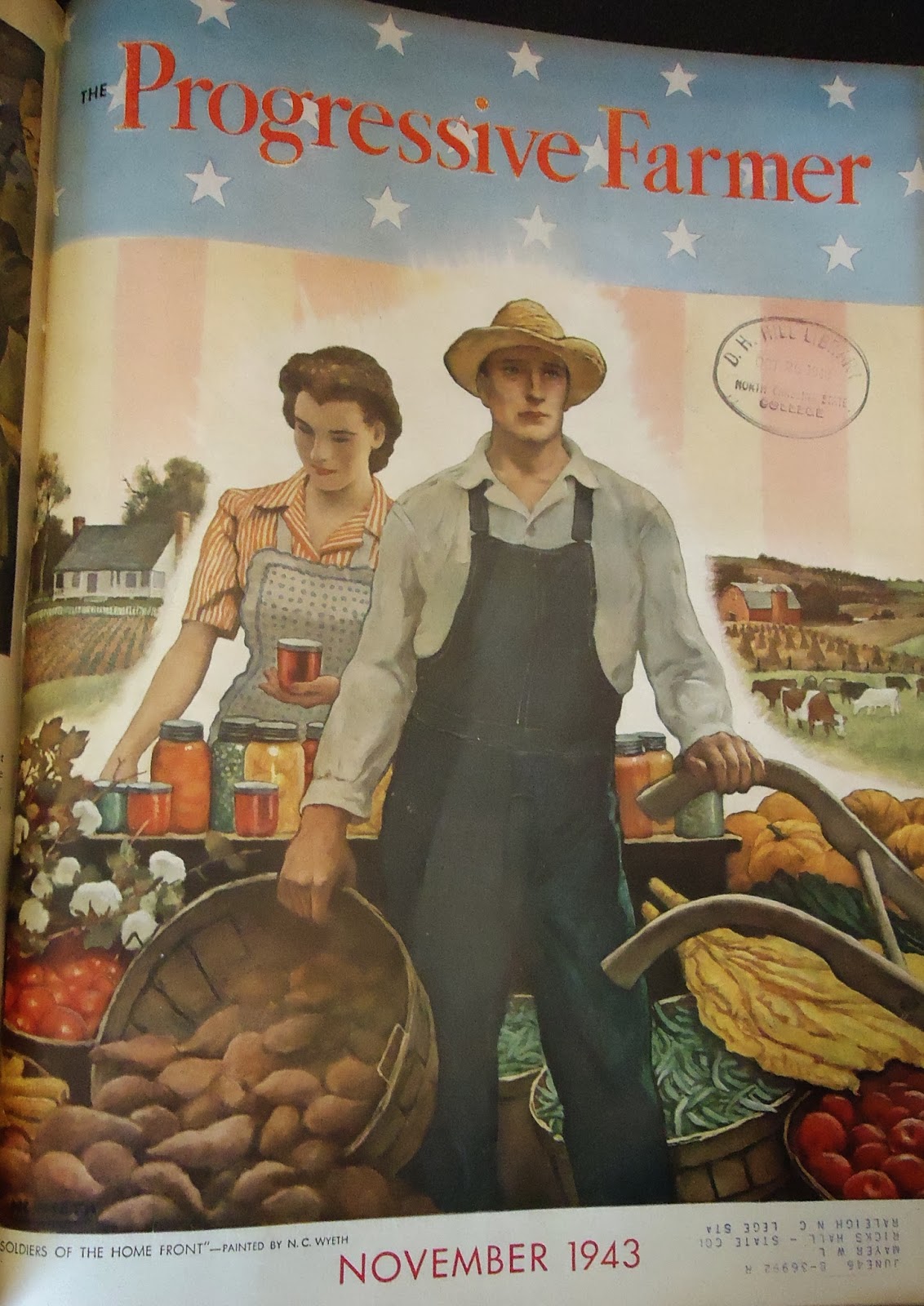 Rural North Carolina History: Progressive Farmer's November Cover, 1943