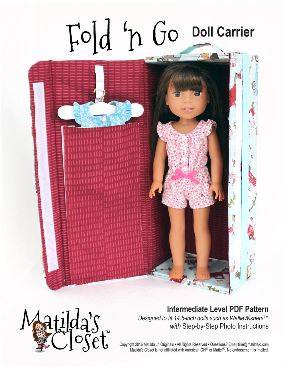 Karen Mom of Three's Craft Blog: Make A Fun Fold n' Go Doll Carrier ...