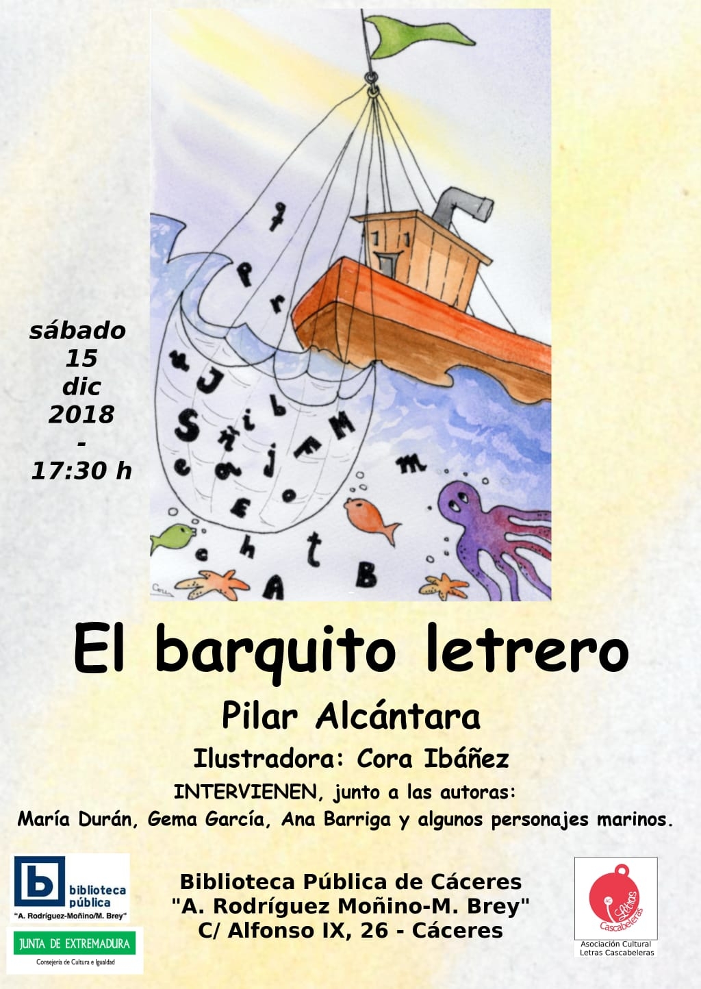 BIBLOMOZTECA: Presentación del libro: El barquito letrero.