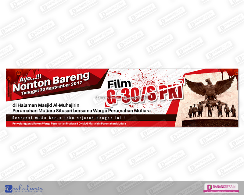 Contoh Desain Banner Nobar Nonton Bareng Film G-30/S PKI - Contoh ...