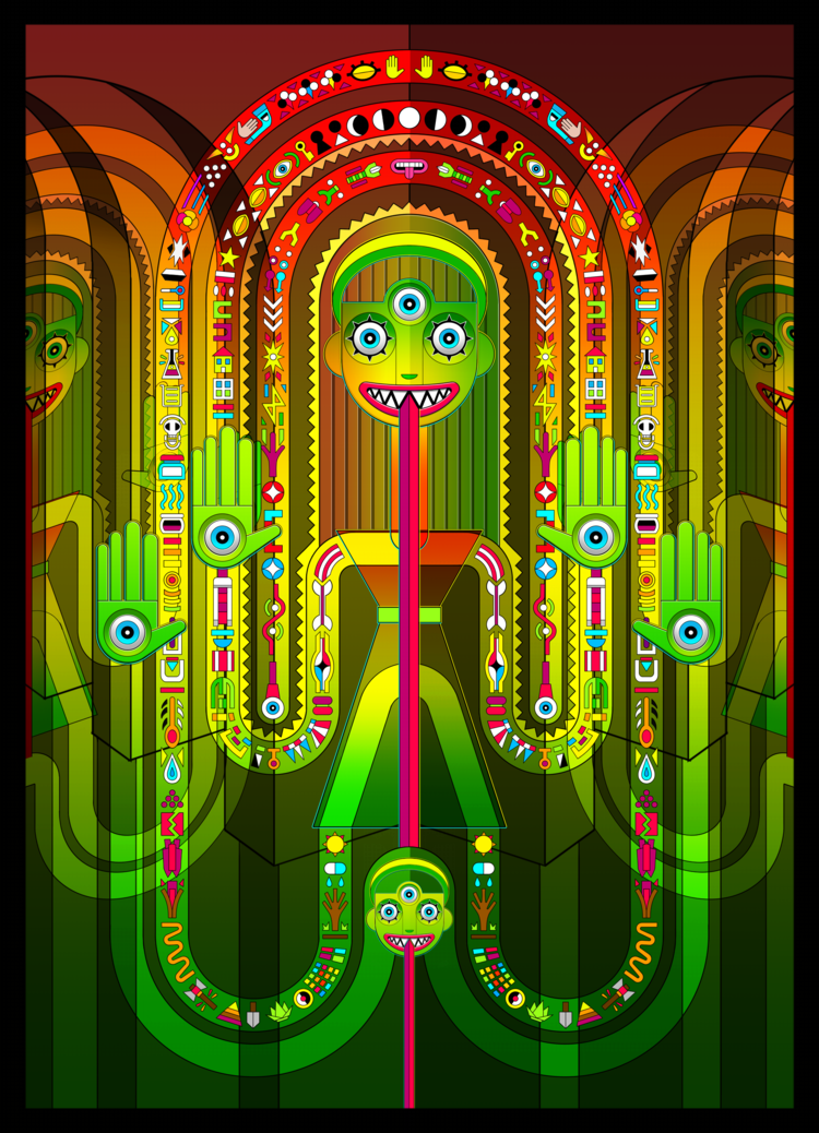 DMT-Inspired Artwork by INCEDIGRIS
