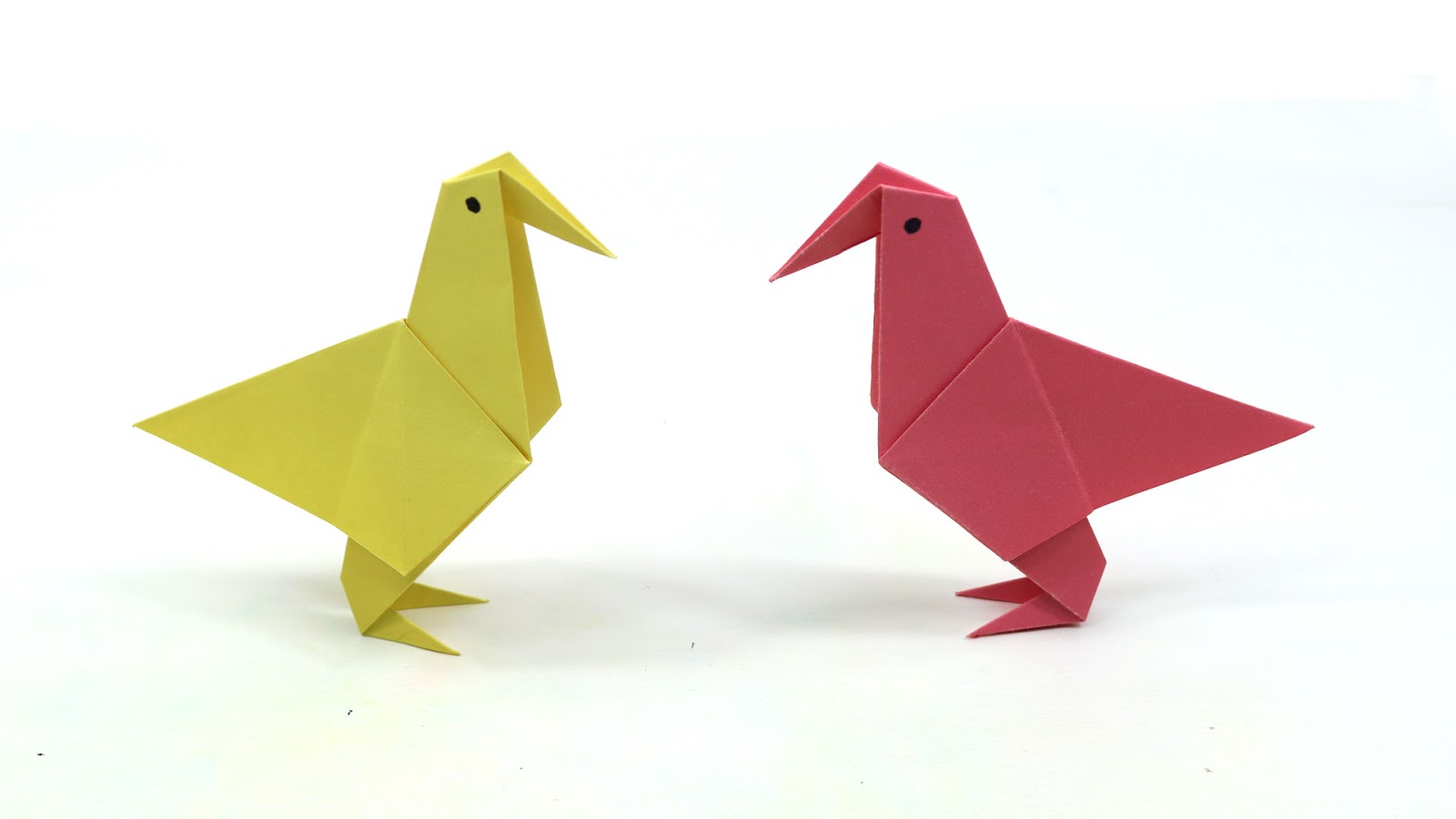 How To Make A Simple Paper Bird Origami Bird Instructions DIY How To Make A Simple Paper Bird Origami Bird Instructions DIY