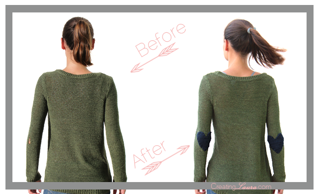 Creating Laura: Elbow Patch Knitting Pattern
