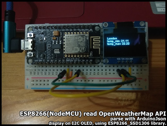 Arduino Er Esp8266 Nodemcu Get Current Weather Data From Openweathermap Using Arduinojson