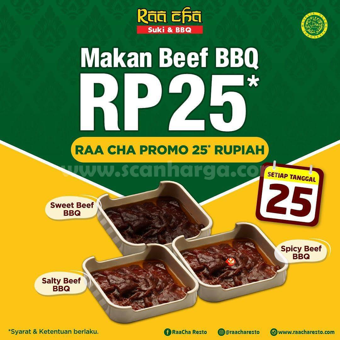 Raa Cha Suki & BBQ Promo Makan Beef BBQ hanya Rp 25* setiap Tanggal 25 ...