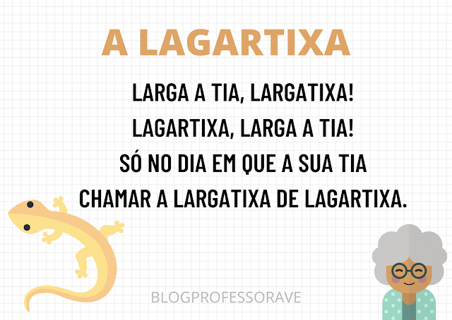 Professora Vê: Fichas de leitura: Trava-línguas Professora Vê: Fichas de leitura: Trava-línguas