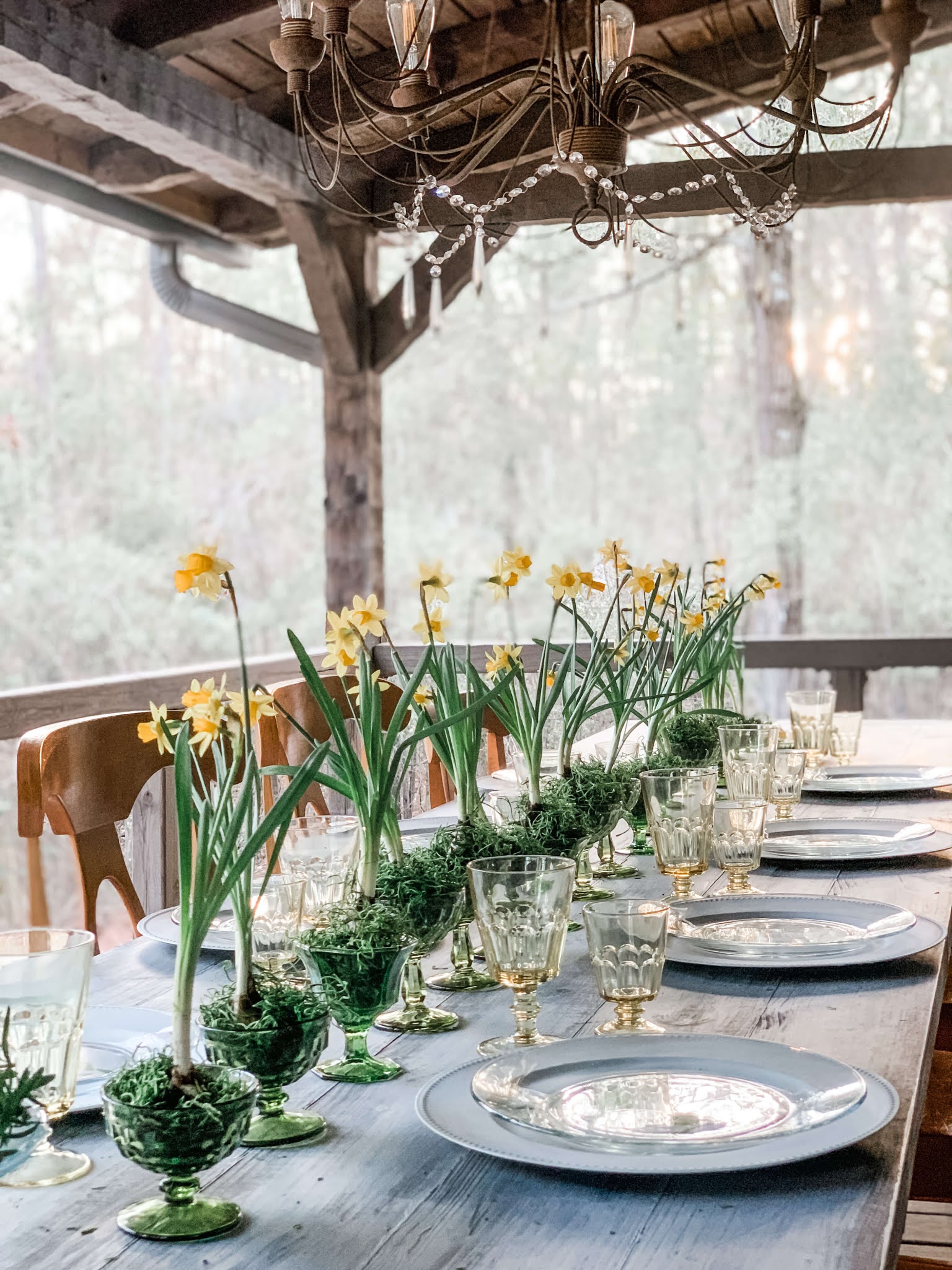 Yellow and Green Spring Tablescape | The Roots of Home
