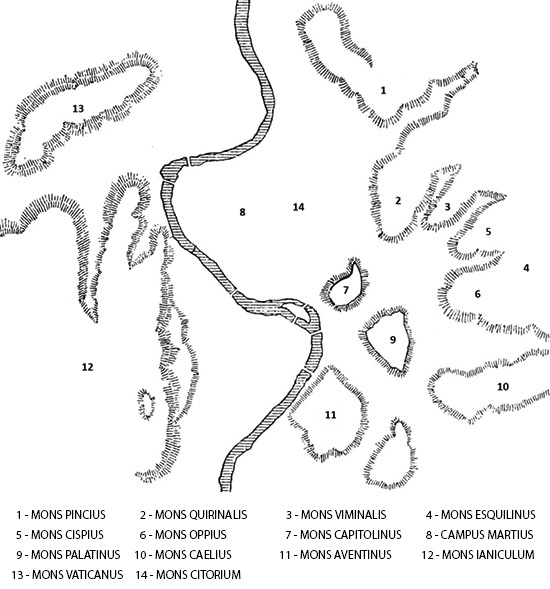 romanoimpero.com: I SETTE COLLI DI ROMA