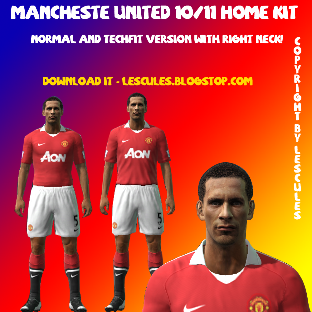 lescules Kits & more: MANCHESTER UNITED HOME KIT 10/11 WITH RIGHT NECK!!