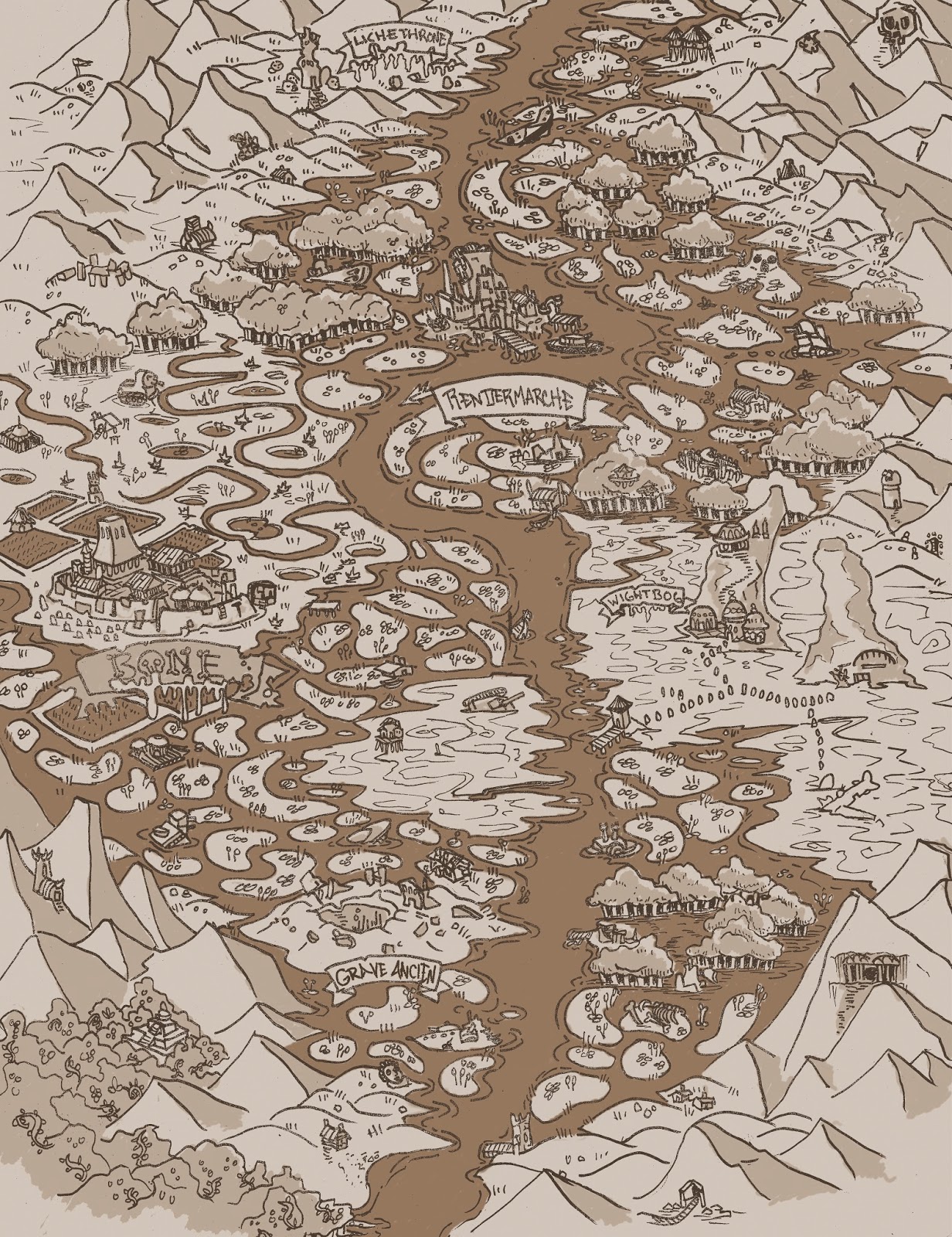 Dungeon of Signs: The Livid Fens - Color Maps