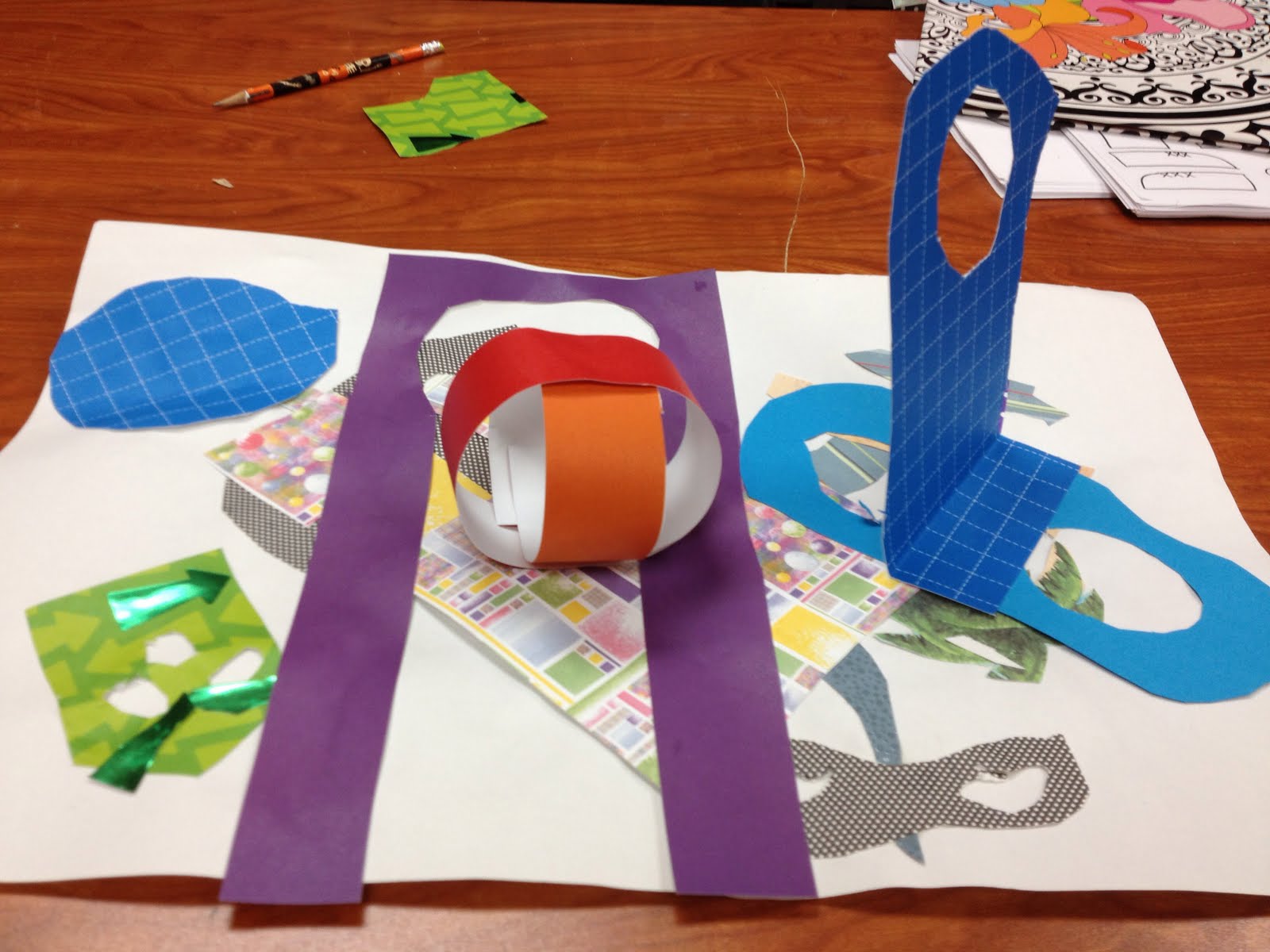 Sparkly Art with Ms. Carney!: Drawing with Scissors - 4th grade!