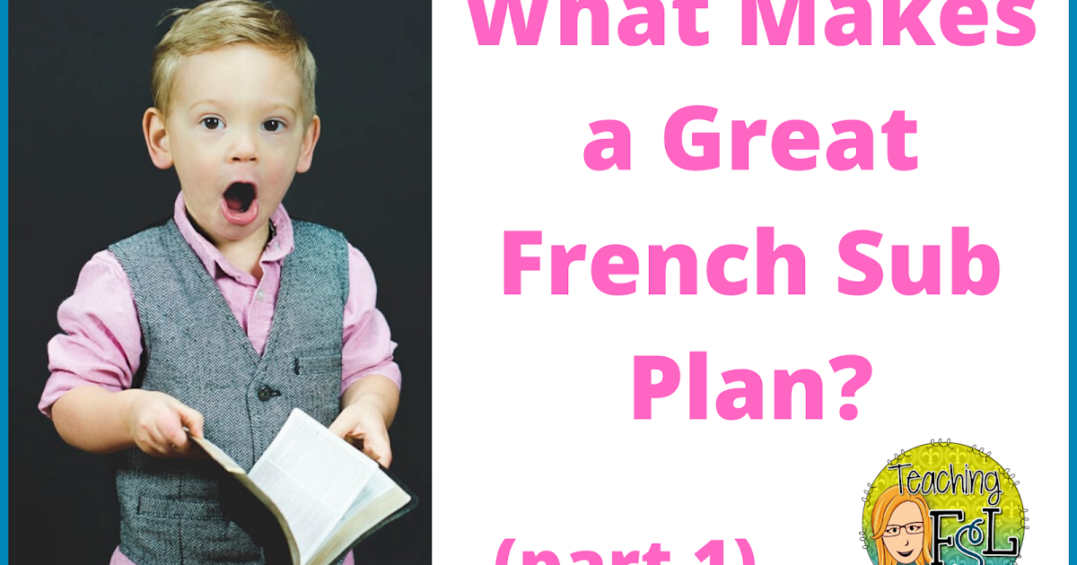 Best French Substitute Lesson Plans