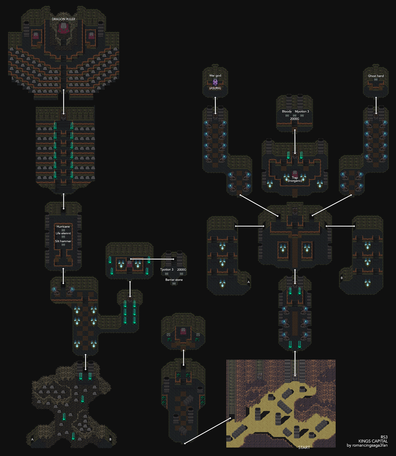 Romancing Saga 3: Maps