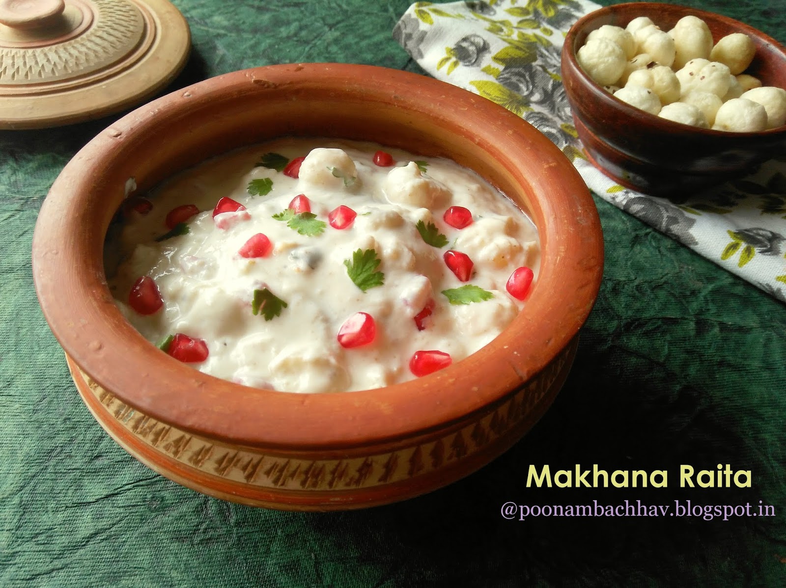Annapurna: Makhana Raita / Puffed Lotus Seeds Raita
