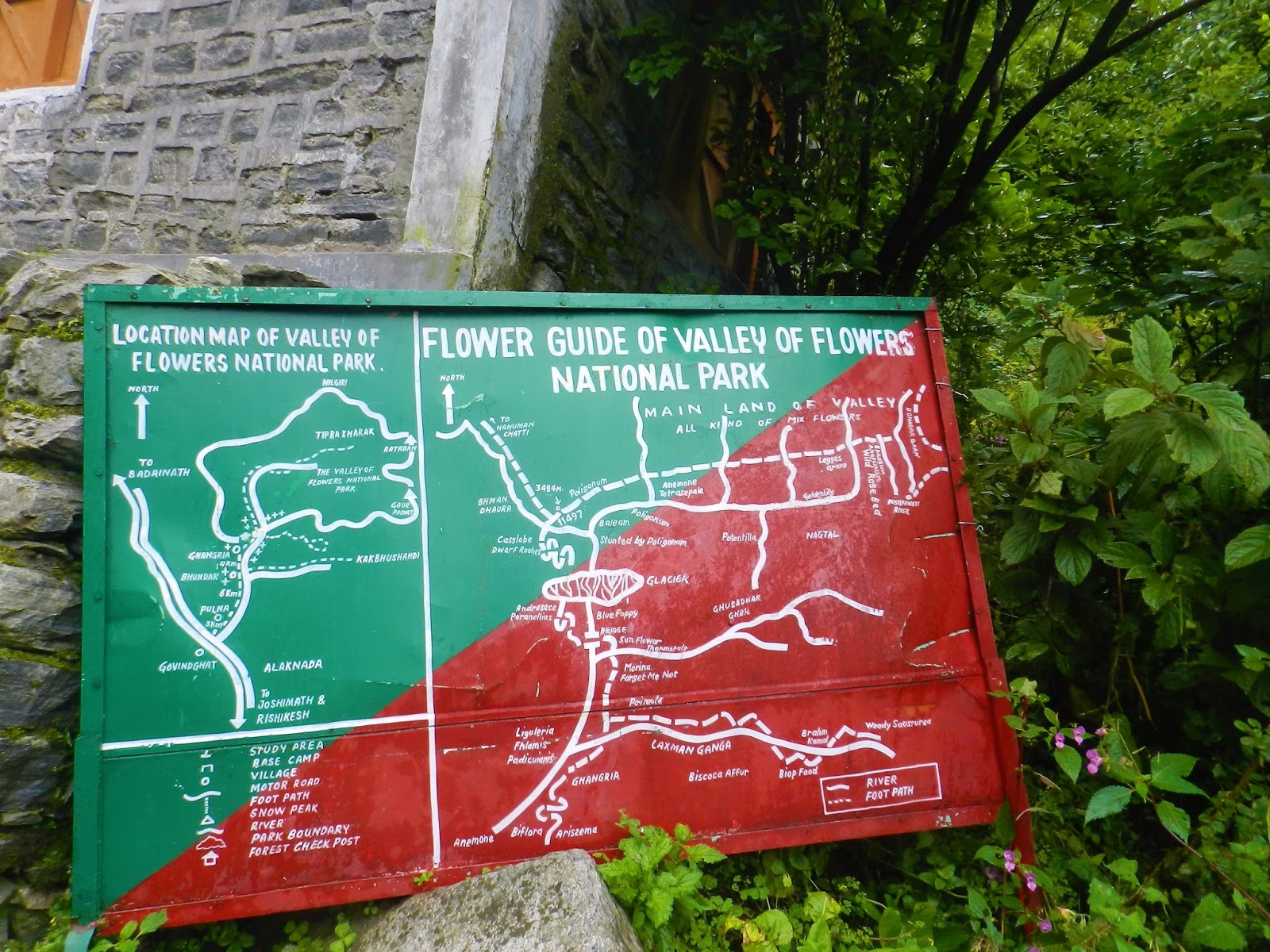 Valley Of Flowers Map