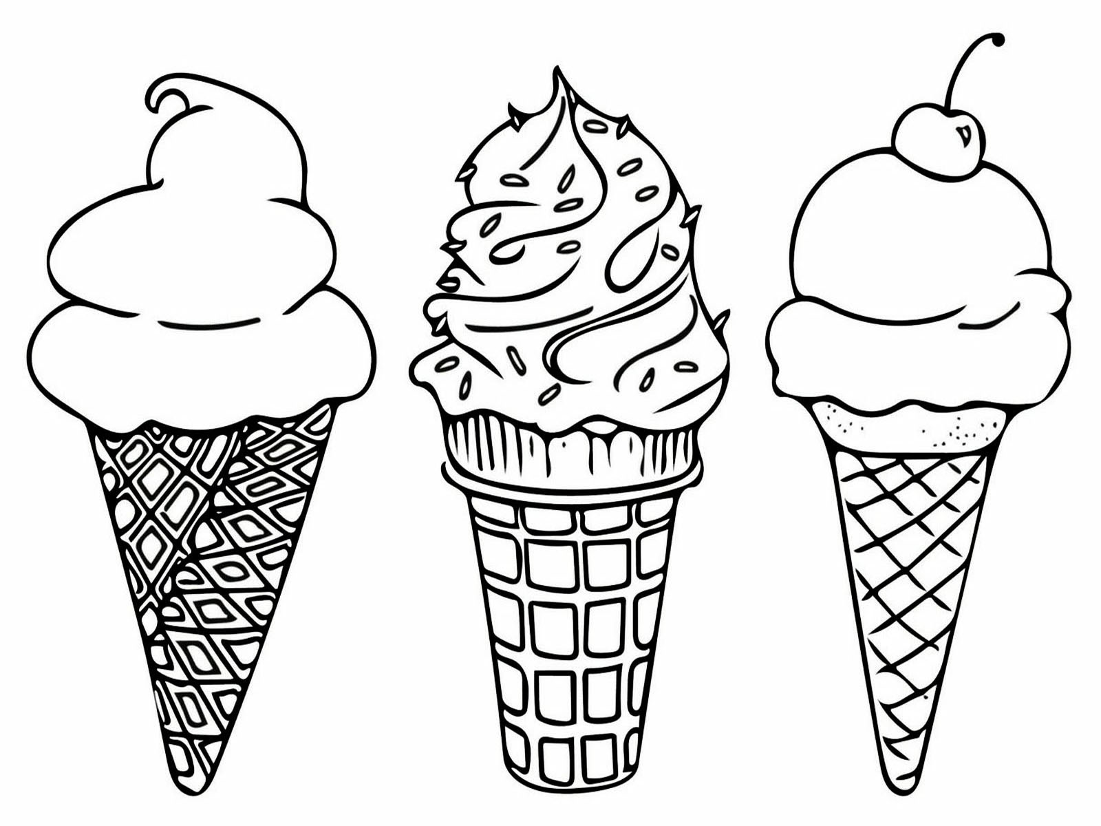 Mewarnai Gambar Siap Print Untuk TK, SD, PAUD: Mewarnai Gambar Es Krim ...