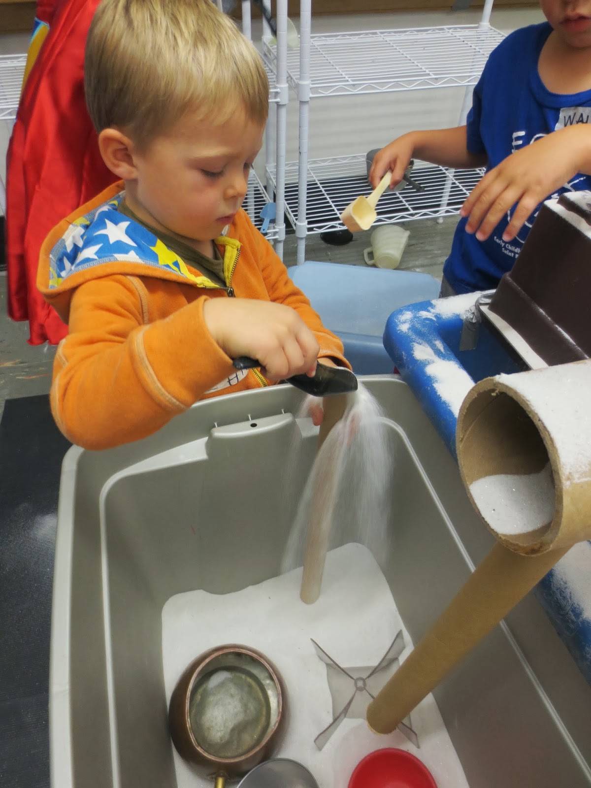 SAND AND WATER TABLES: CARDBOARD TUBE-MORE OPERATIONS