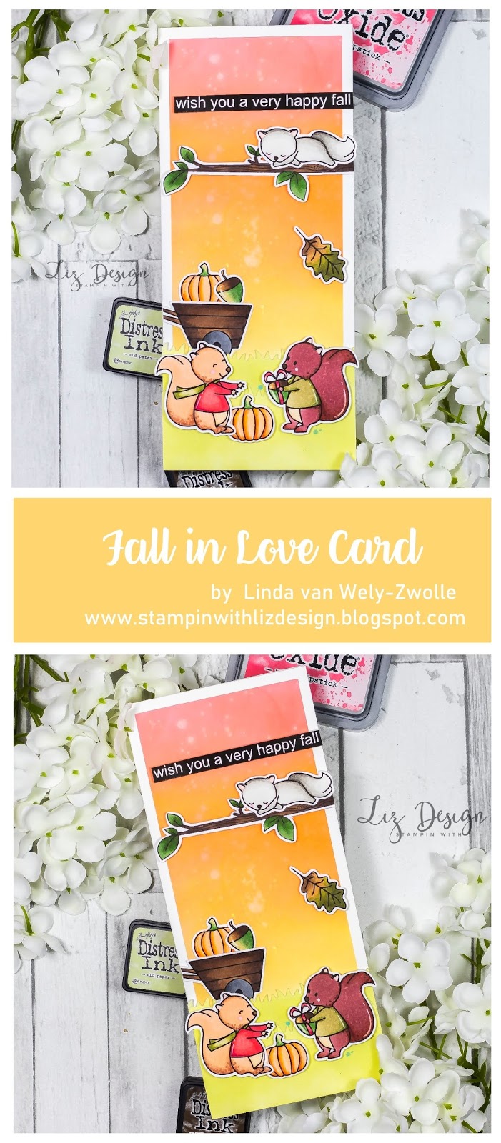 Stampin with Liz Design: Stampin with Liz Design: Fall in Love Card!