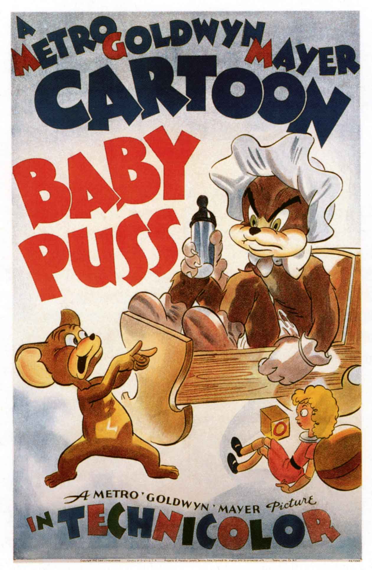 Vintage Posters for the Early ‘Tom and Jerry’ Cartoons in the 1940s ...