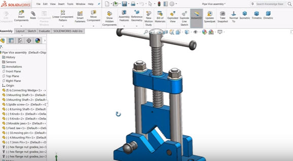 Solidworks tutorial | insert Bill of Materials (BOM) into a Drawing in ...