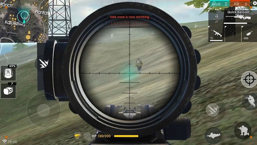 Kelebihan 4x Scope Free Fire, Coba Headshot dan Dapatkan Booyah!