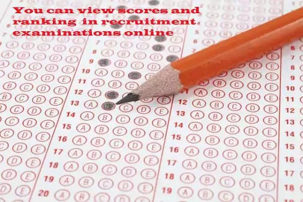 View exam scores and ranking online