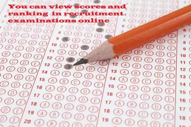 View exam scores and ranking online
