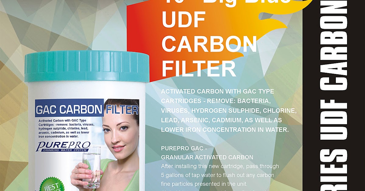 PurePro® USA 10" Big Blue UDF Carbon Filter - PurePro UDF-104501