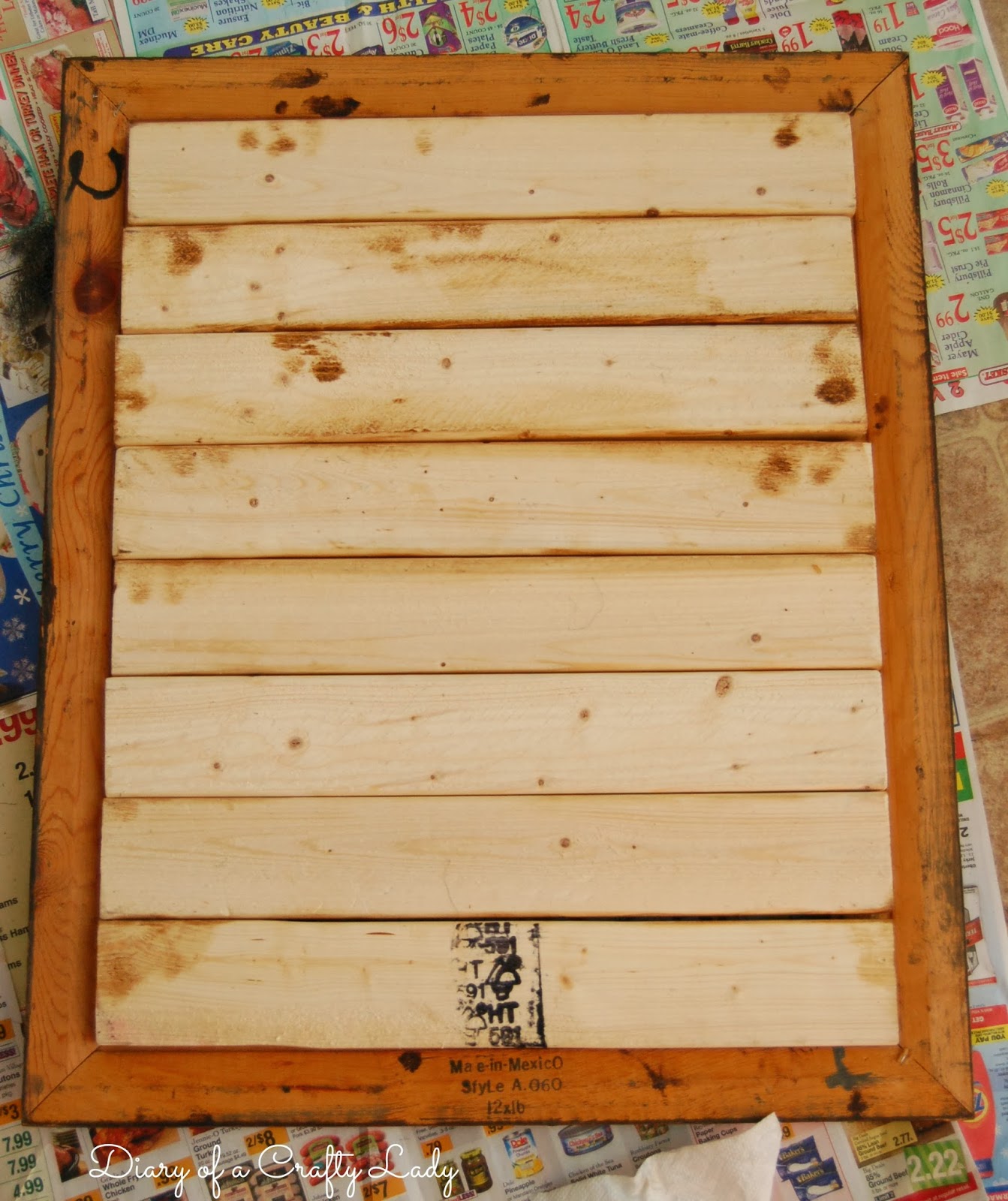 Diary of a Crafty Lady: Love Note Pallet Art