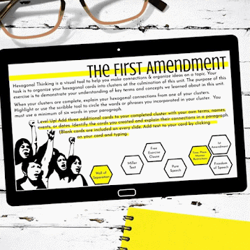 DIGITAL Hexagonal Thinking Activities for Middle School and High School ...