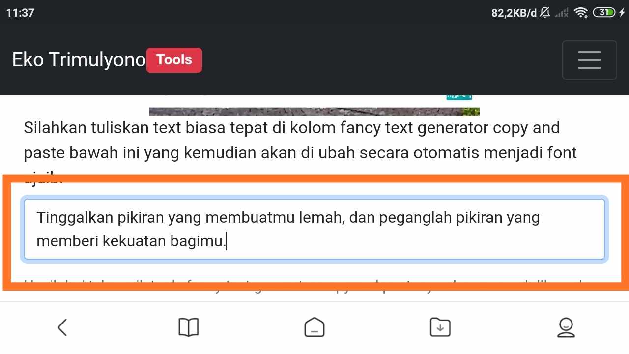 Cara Membuat Bio IG Unik Keren Singkat Otomatis - Eko Trimulyono