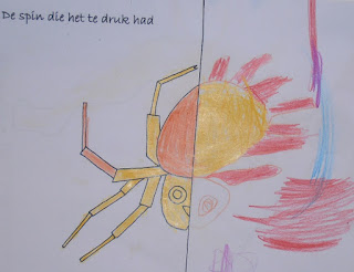Tekenderwijs: Boek: De spin die het te druk had.