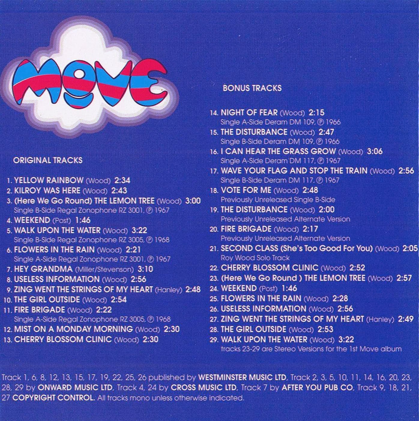 The Move - Discography / Discografía (1966-1972)