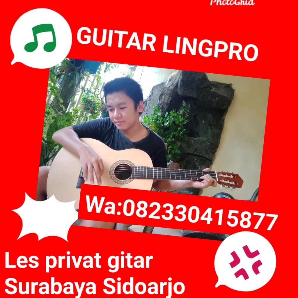 LES/KURSUS PRIVAT GITAR SURABAYA GURU DATANG KERUMAH. WA: 082330415877 ...