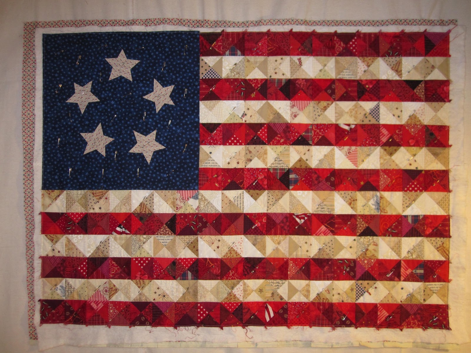 Julie's Quilts and Costumes: WIP Wednesday--Flag quilt