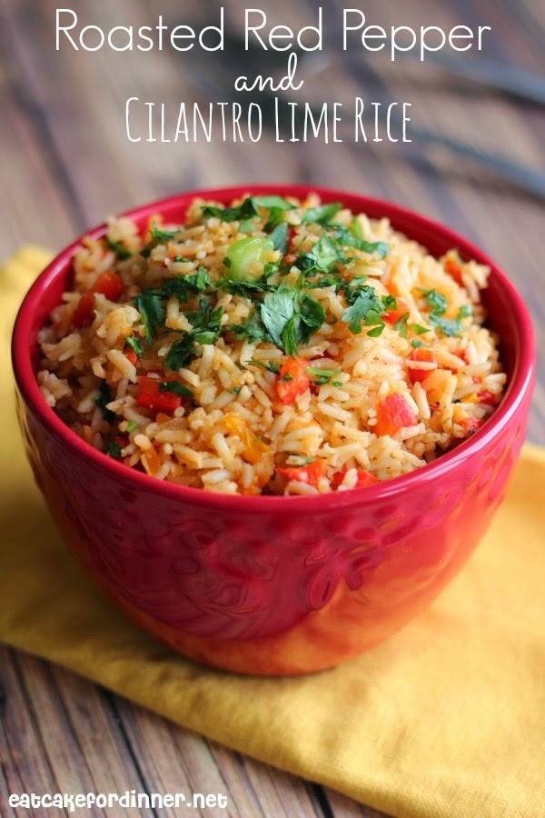 Eat Cake For Dinner: Roasted Red Pepper and Cilantro Lime Rice