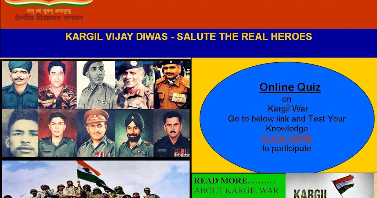 KV Sector-8, Rohini (Library Blog): KARGIL DIWAS ACTIVITIES