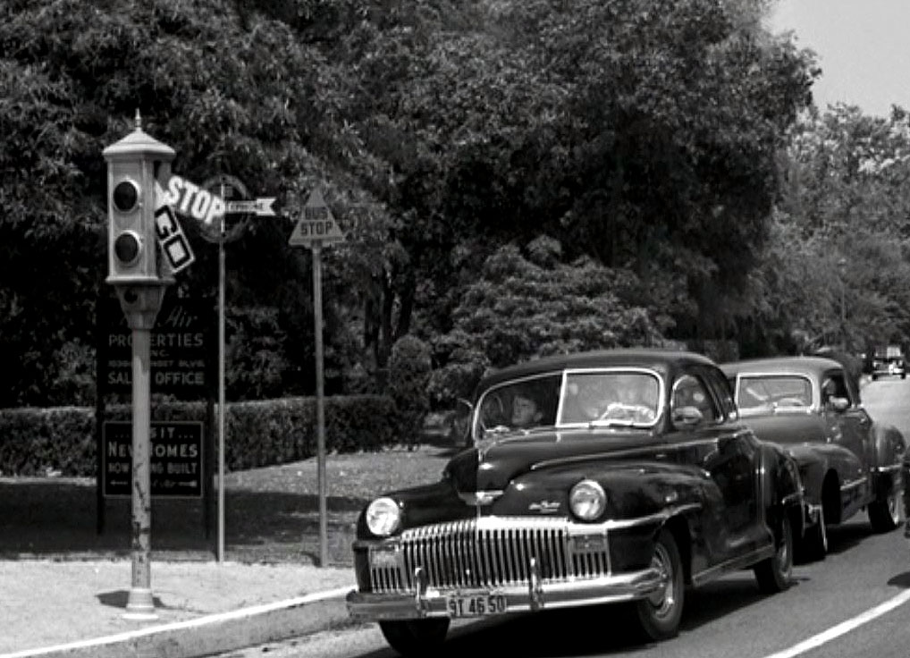 Just A Car Guy: 1950's stop lights in Hollywood