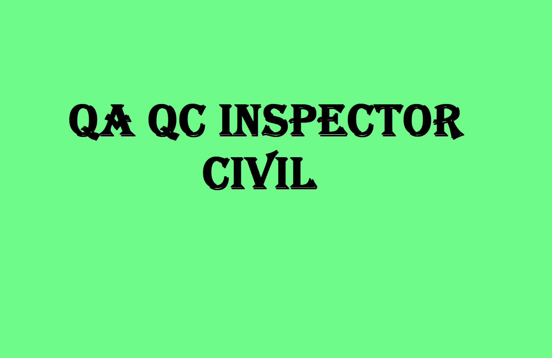 QA QC Inspector Civil qa-qc-inspector-civil