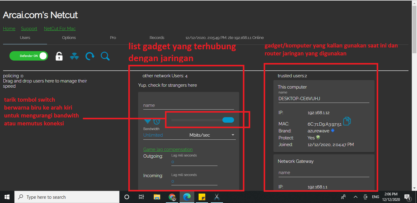 Cara Memutus Koneksi Internet Pengguna Lain dengan Menggunakan Netcut ...