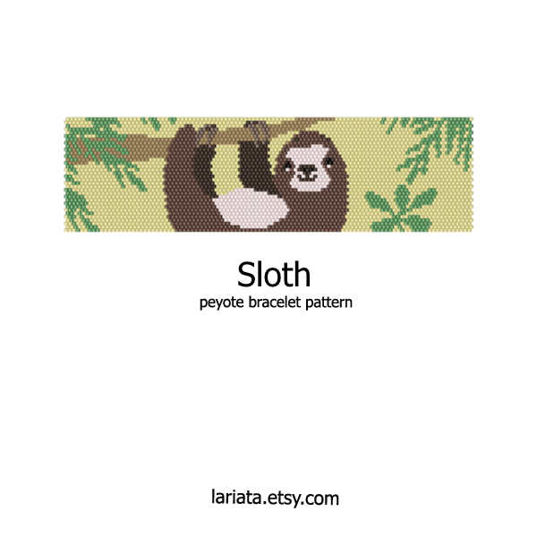 Lariata blog about handmade crafts and beading: sloths are cute