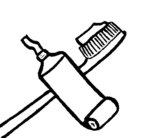 Toothbrush Coloring Page 2 - Coloring Pages